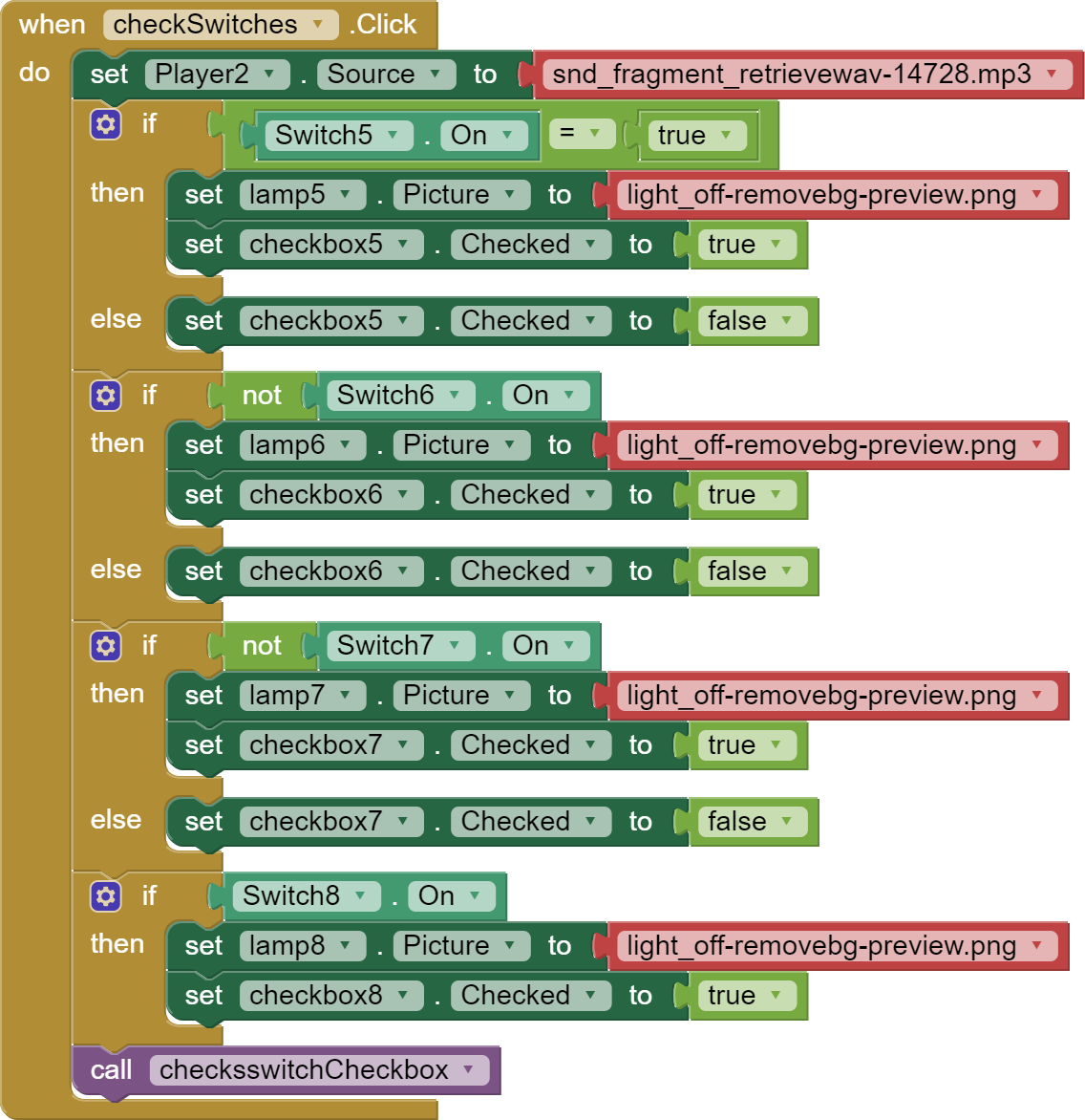 The lights dont turn on - MIT App Inventor Help - MIT App Inventor ...