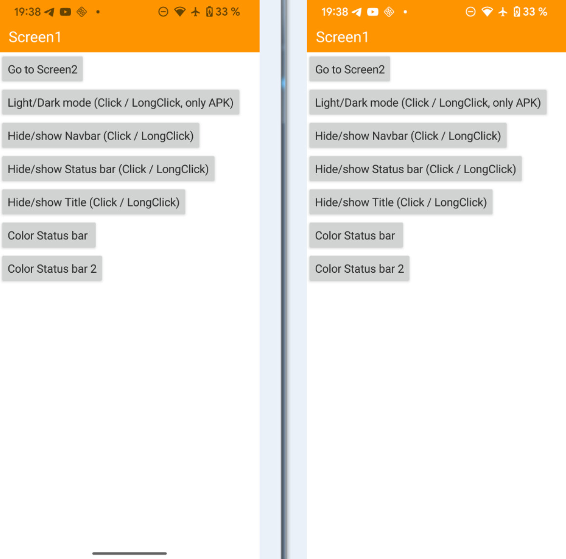 Status bar and Navbar issue after the targetSdk 35 update on (probably ...