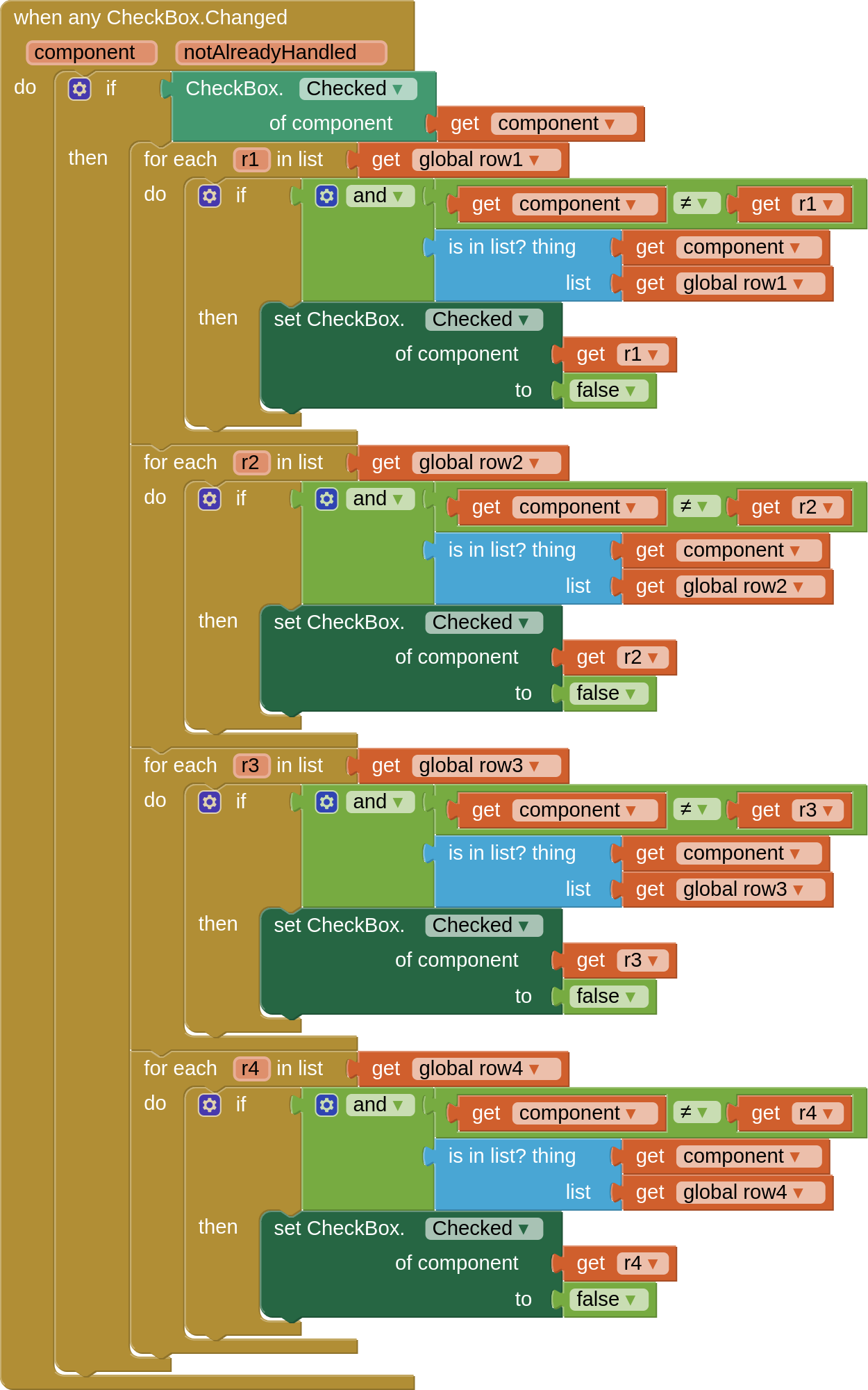 Multi Checkboxes Rows MIT App Inventor Help MIT App Inventor Community