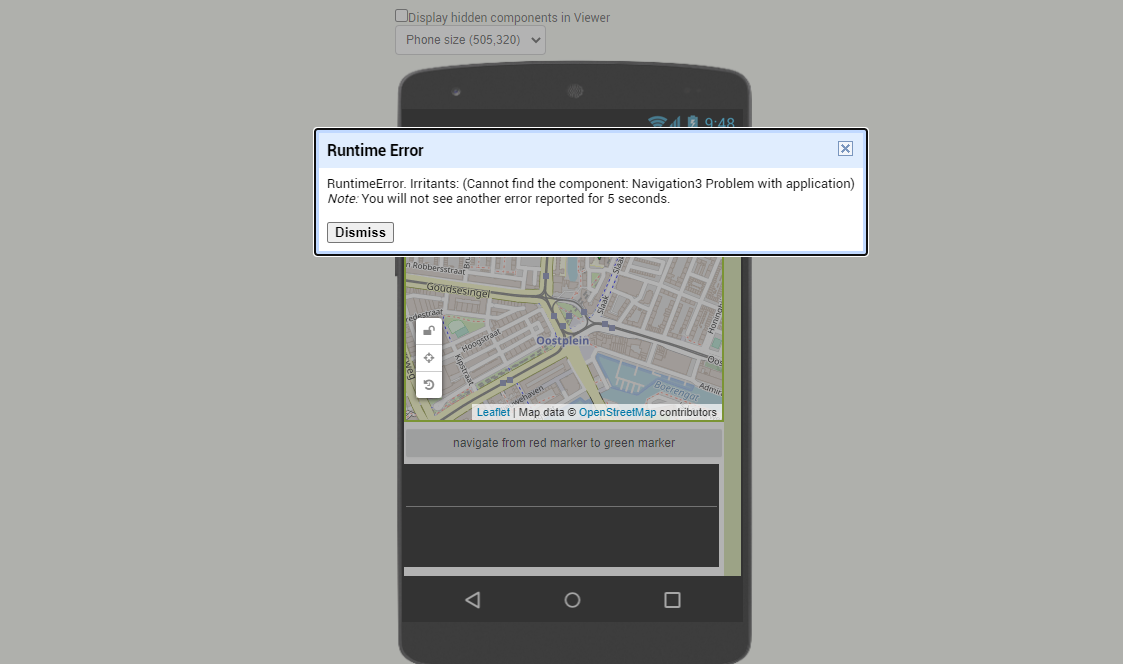 Cannot Find Component Navigation Not Available On Current Ios Distribution App Inventor For