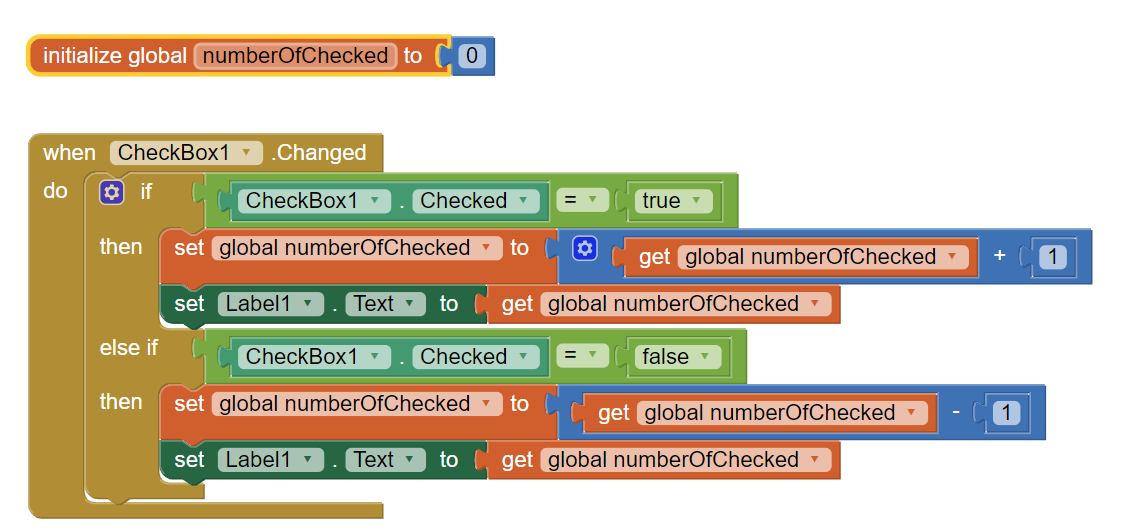 How do you make checking/unchecking of the check box run a block of ...