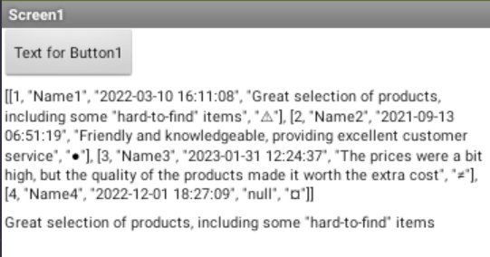 Webviewer Passing A List Of Lists Or Array Of Arrays Sqlite Mit App Inventor Help Mit