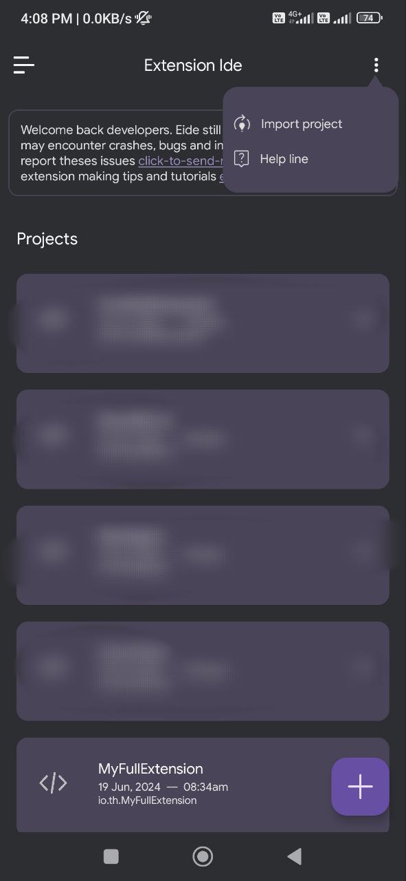 How To Create Extension Java Code Help With Chatgpt And Create Extension In Eide Mobile Device