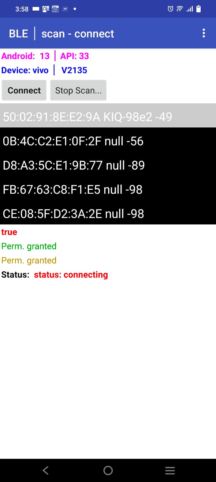 Bluetooth LE scan not connection with APK files - MIT App Inventor Help ...