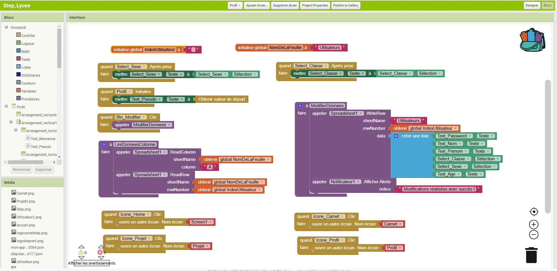 Identification via API Google Sheets - MIT App Inventor Help - MIT App Inventor Community