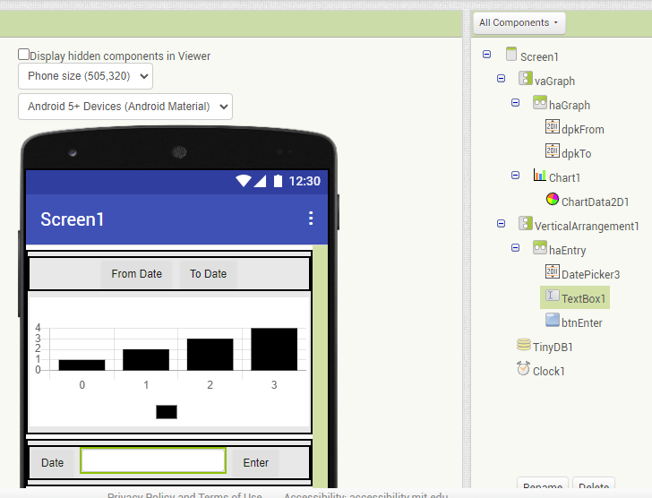 Connecting Tinydb To Chartdata2d General Discussion Mit App Inventor Community