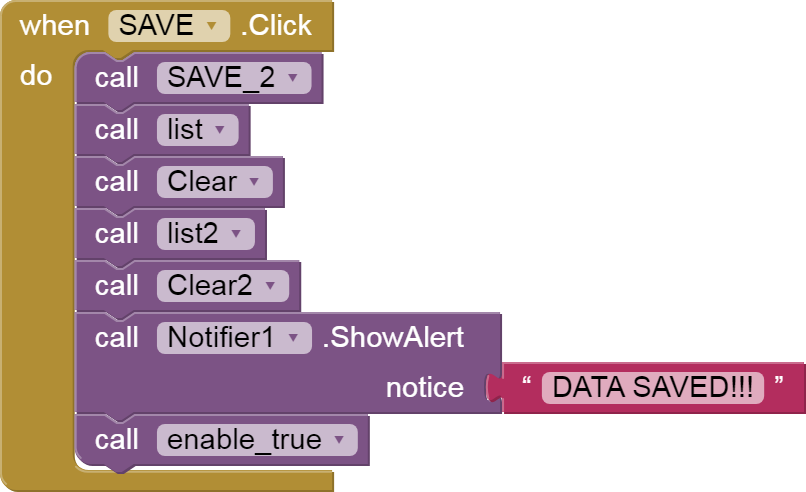 How To Save Read And Retrive Multiple Data With Tiny Db Mit App Inventor Help Mit App