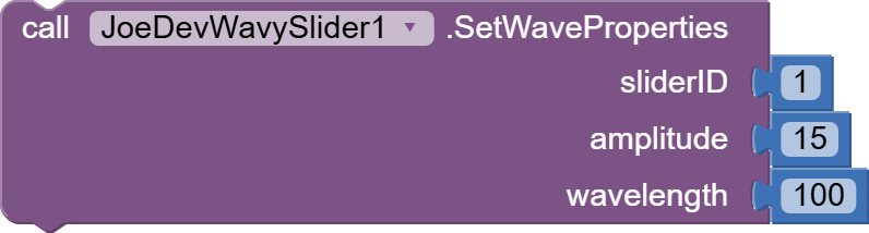 WavySlider - Sine wave slider - Extensions - MIT App Inventor Community