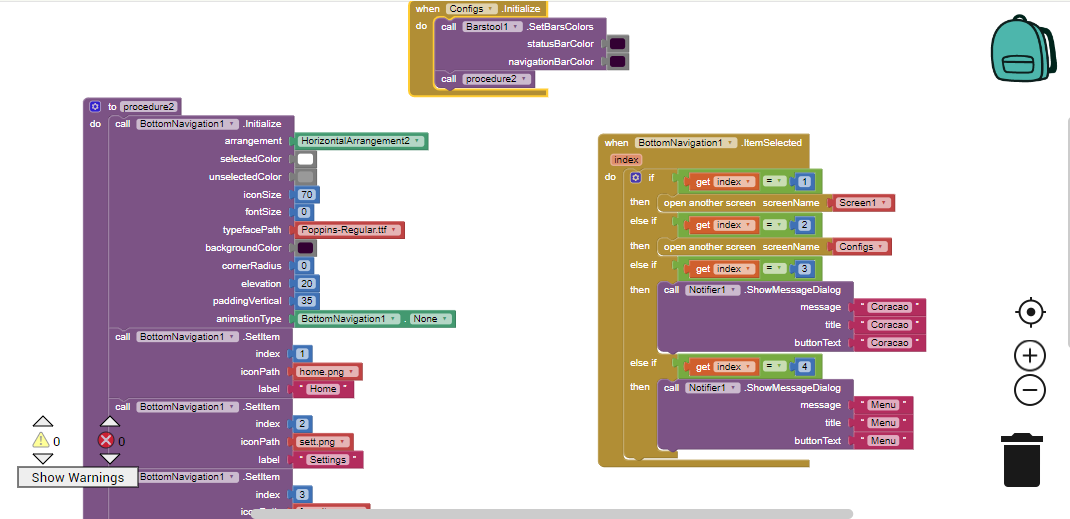 Bottom Navigation Bar - Extensions - MIT App Inventor Community