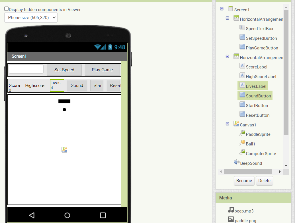 Highscore problem in game of Pong - MIT App Inventor Help - MIT App ...