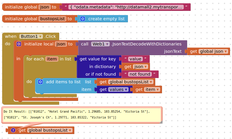 I need help to create dictionary with different JSON format - MIT App ...