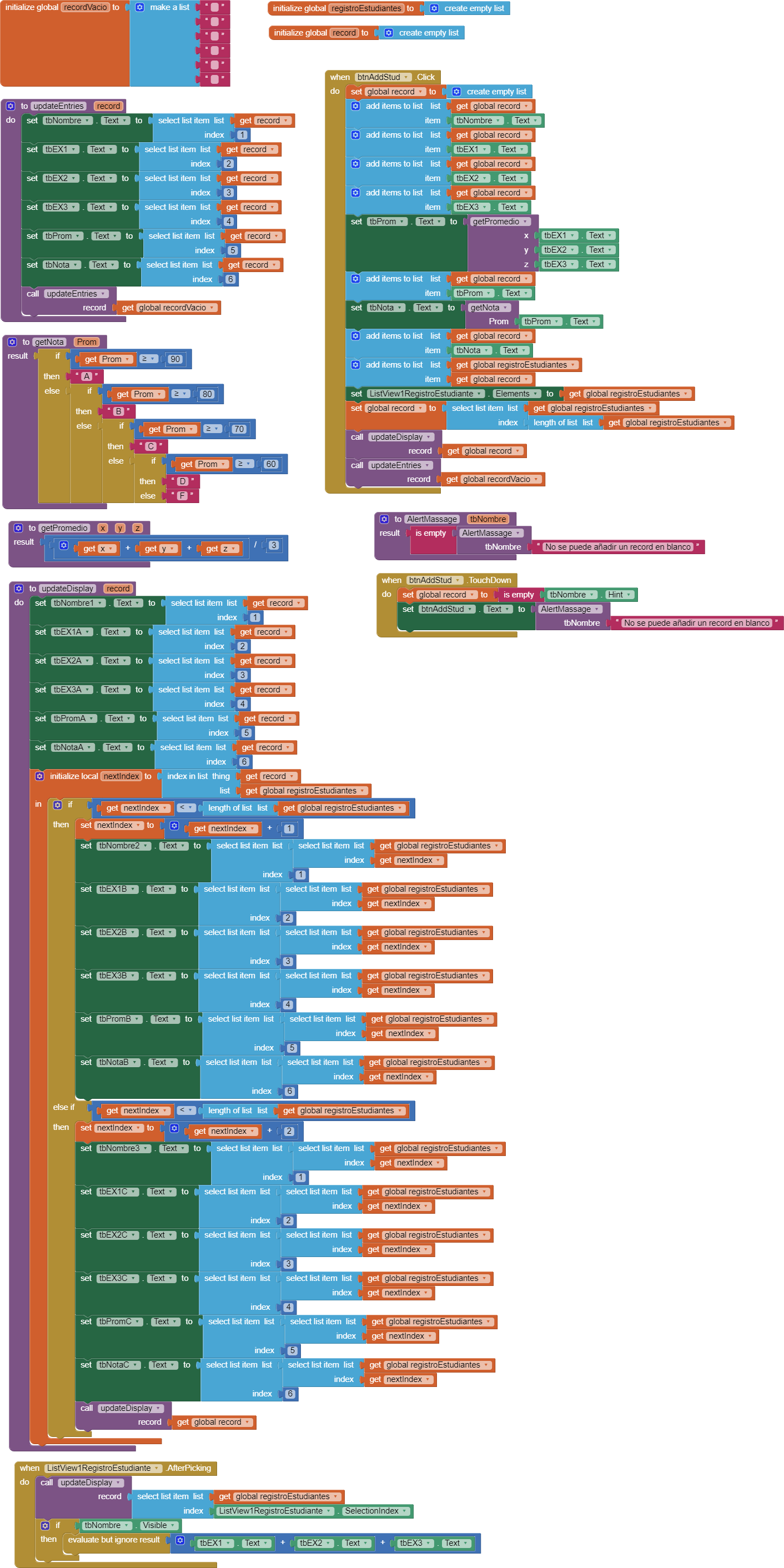 Student registration list - MIT App Inventor Help - MIT App Inventor ...