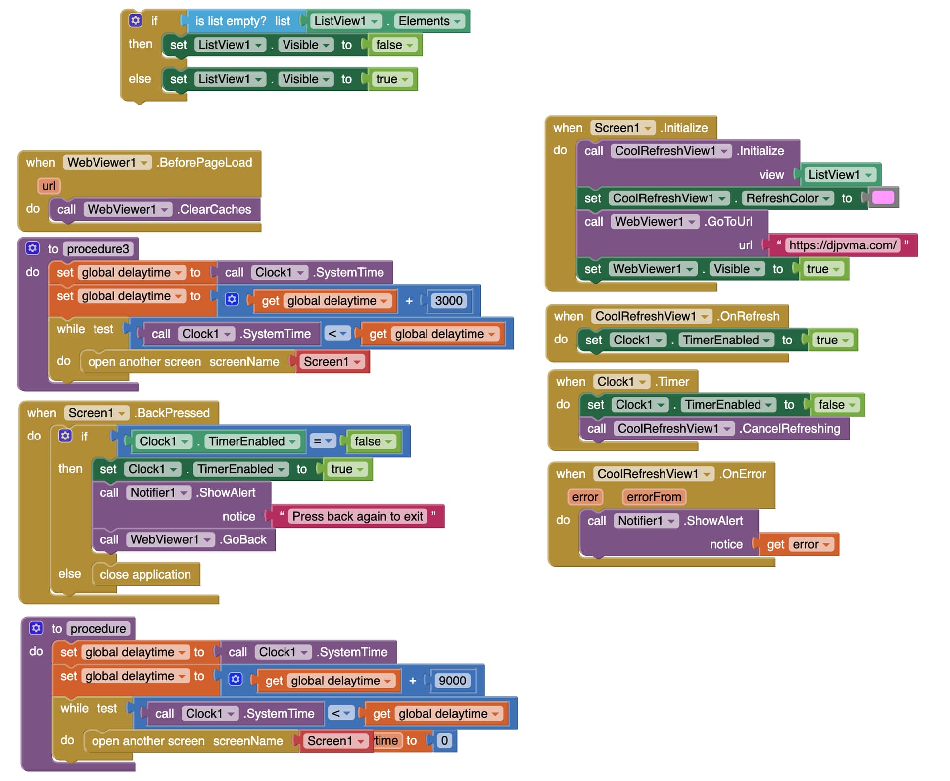 I accidentally broke webview when installing a new extension - MIT App ...