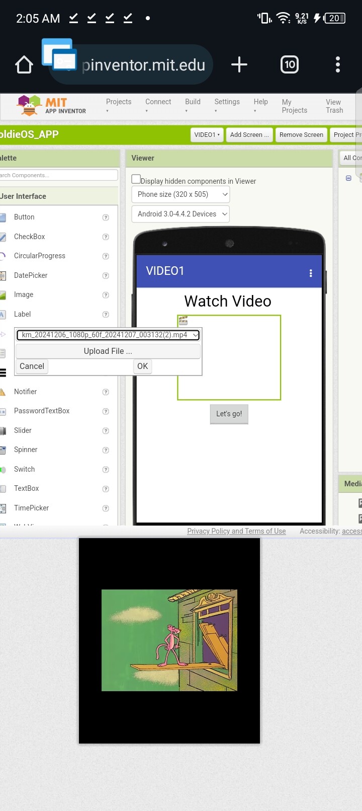 Server Error Could Not Upload File While Uploading Large Video File Mit App Inventor Help