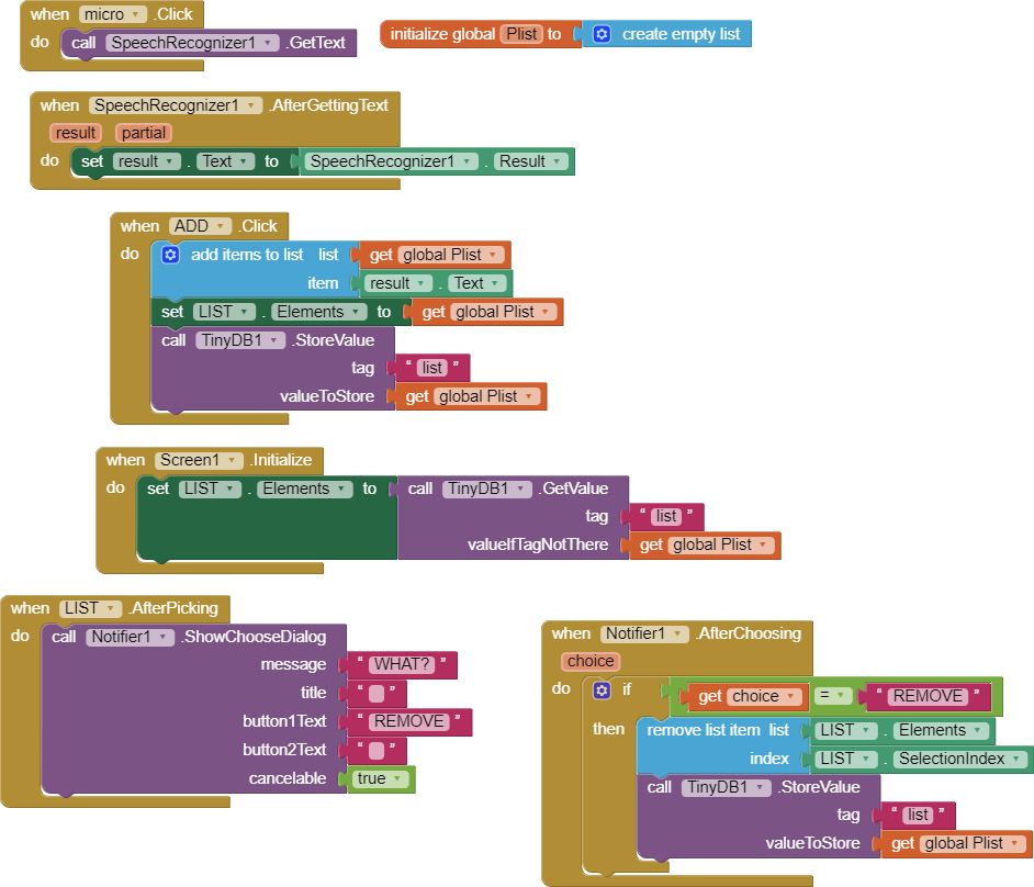 How Do You Remove Items From A List By Selection MIT App Inventor