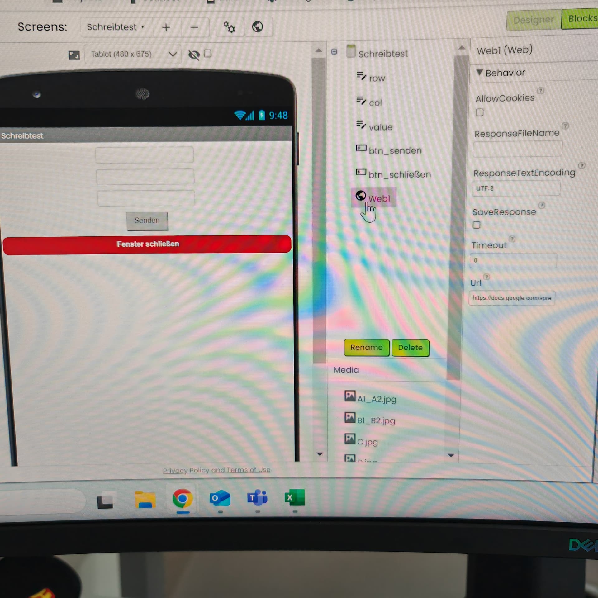 Sending Data To A Specific Cell In Google Sheets MIT App Inventor