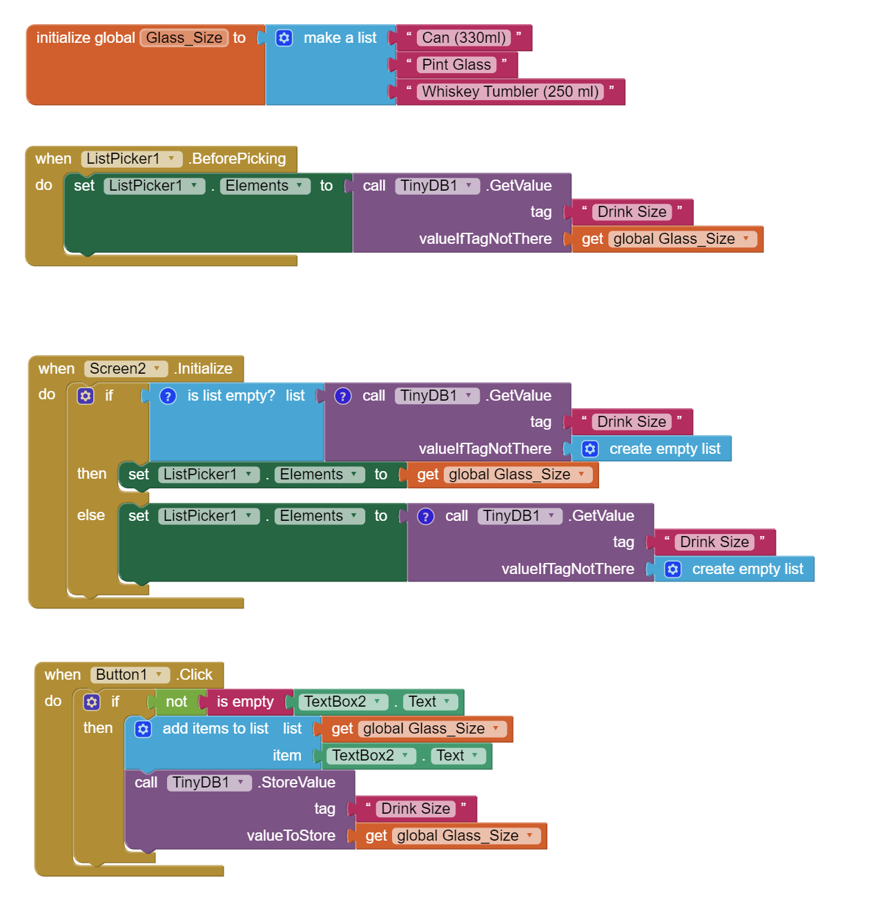 Adding Text Box Info To A List Picker To Be Saved After App Is Closed MIT App Inventor Help 