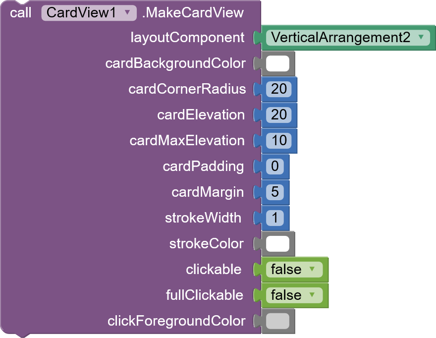 Card View Extension for MIT App Inventor - Extensions - MIT App ...