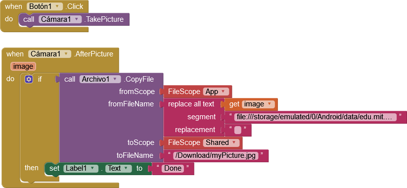 Create a folder and move a photo into it - #35 by Anke - MIT App Inventor Help - MIT App ...