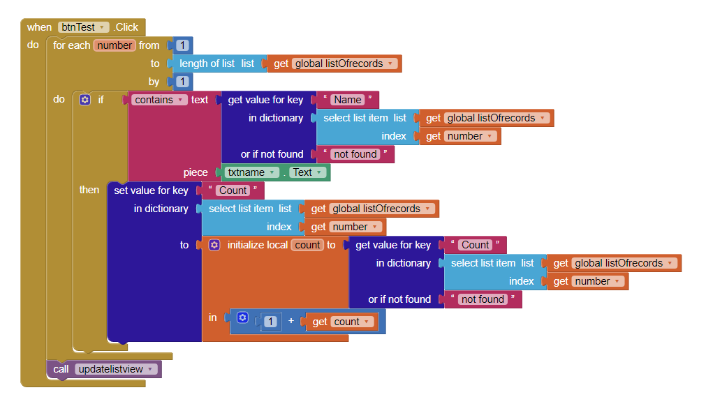 Incrementing A Key Value In The Dictionary MIT App Inventor Help