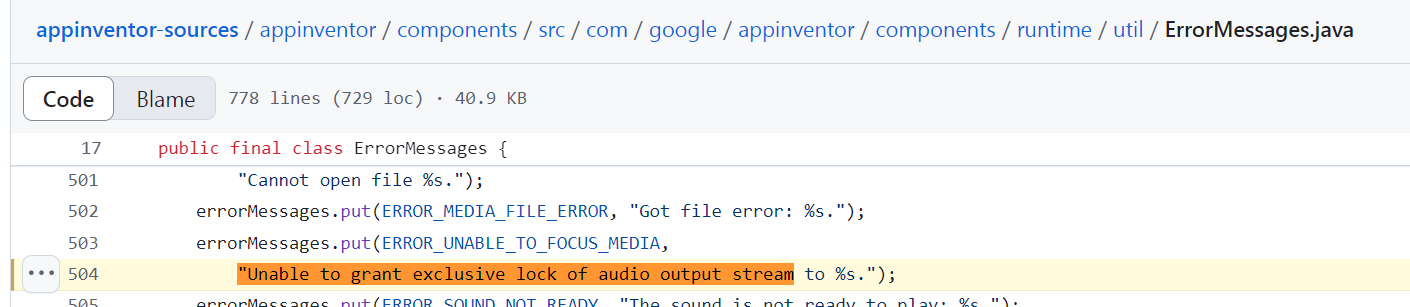 Error with player - MIT App Inventor Help - MIT App Inventor Community
