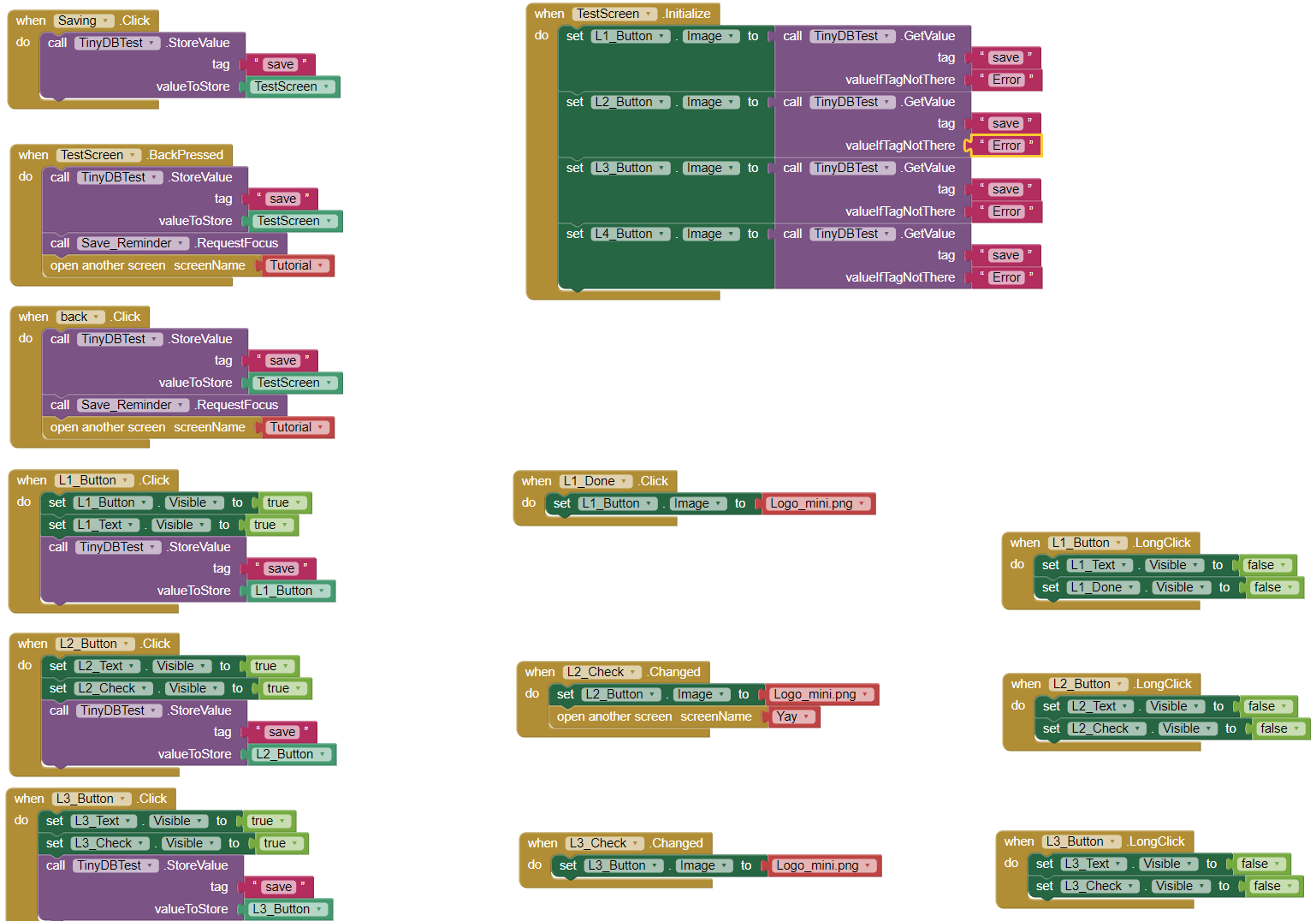 How do I save a screen when switching to another? - MIT App Inventor Help - MIT App Inventor ...