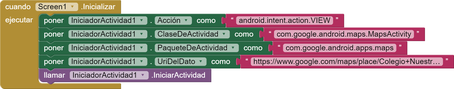 Activity starter and google map (show a map pin based on a location's address) - MIT App ...