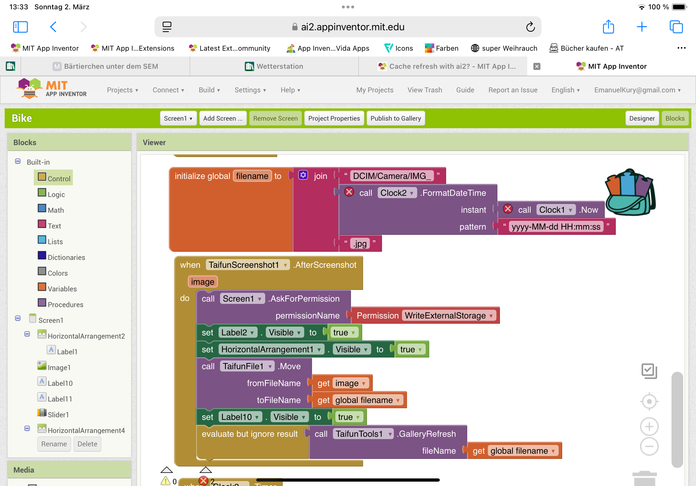 Cache refresh with ai2? - MIT App Inventor Help - MIT App Inventor ...