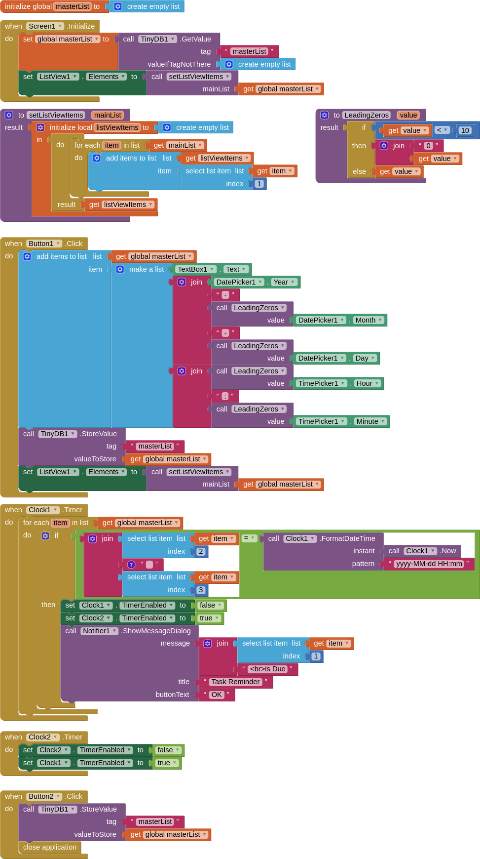 Linking multiple tinyDB together - MIT App Inventor Help - MIT App ...
