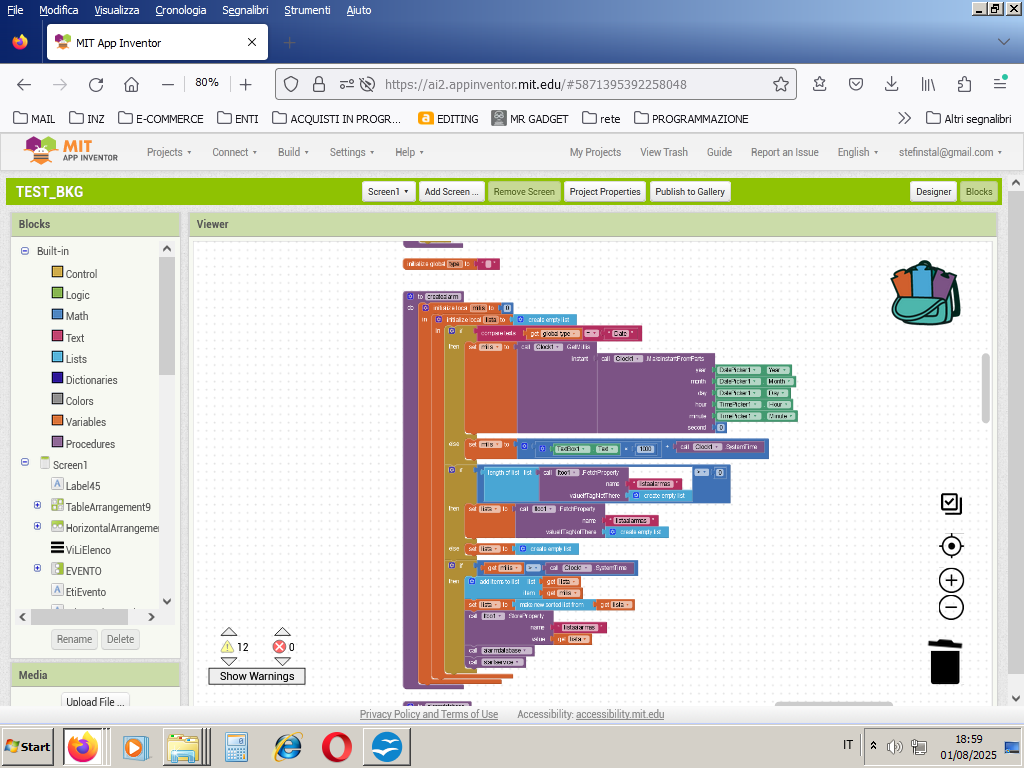 Background events - MIT App Inventor Help - MIT App Inventor Community