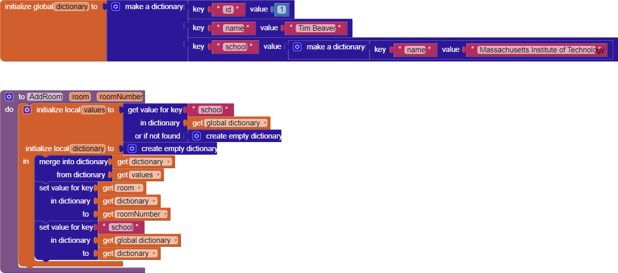 How Do You Add key value Pairs In An Embedded Dictionary MIT 