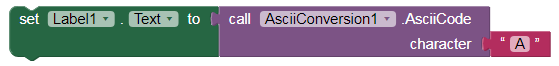 ASCII Conversion Extension Extensions MIT App Inventor Community