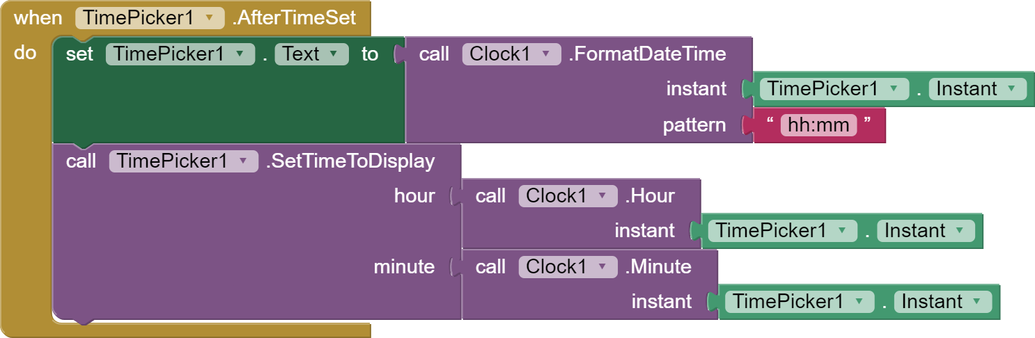 About the Time Picker - MIT App Inventor Help - MIT App Inventor Community