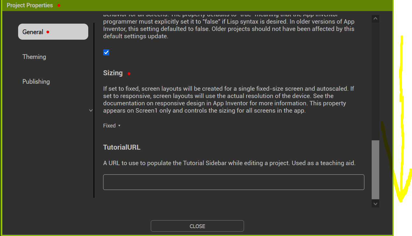 No phone/tablet/desktop size dropdown menu in designer - MIT App ...